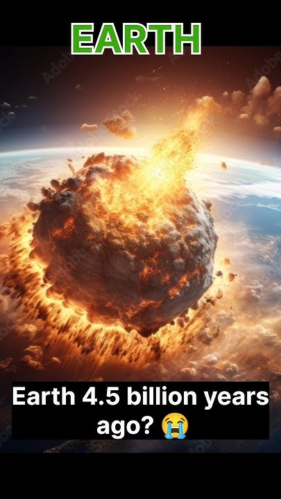 Earth 4.5 billion years ago? 😭 #sun #like #subscribe #sciencefacts # ...