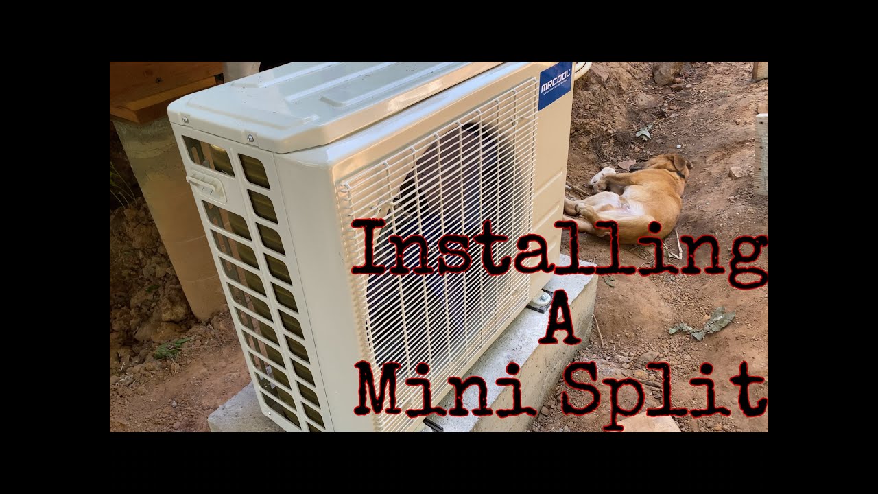 Installing A Mr. Cool Mini Split | DIY Debt Free Cabin Build - YouTube