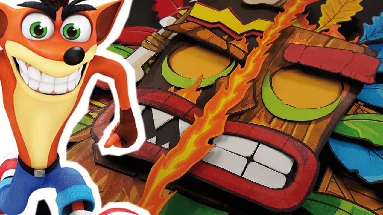 COMO HACER LA MASCARA DE CRASH BANDICOOT | JorgeAficionado - YouTube