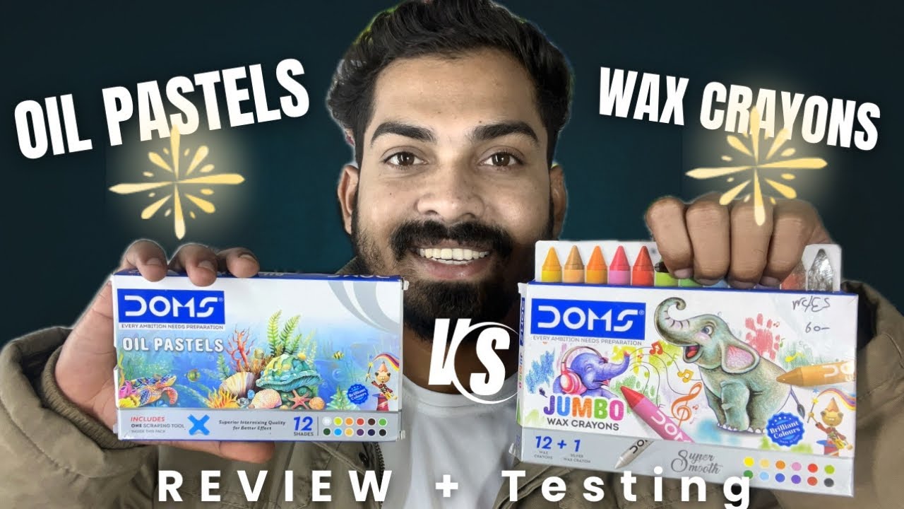 Wax Crayons vs. Oil Pastels - Which is Better? - YouTube