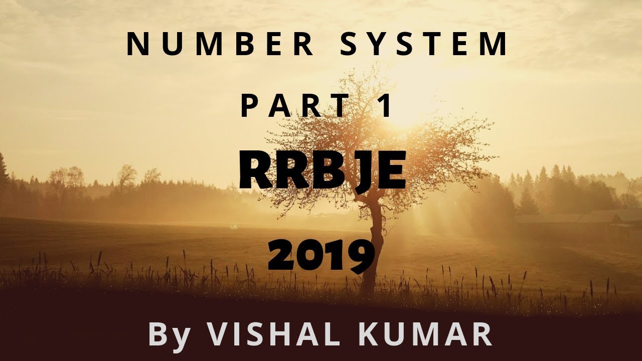 Number System-1 I RRB JE I By Vishal - YouTube