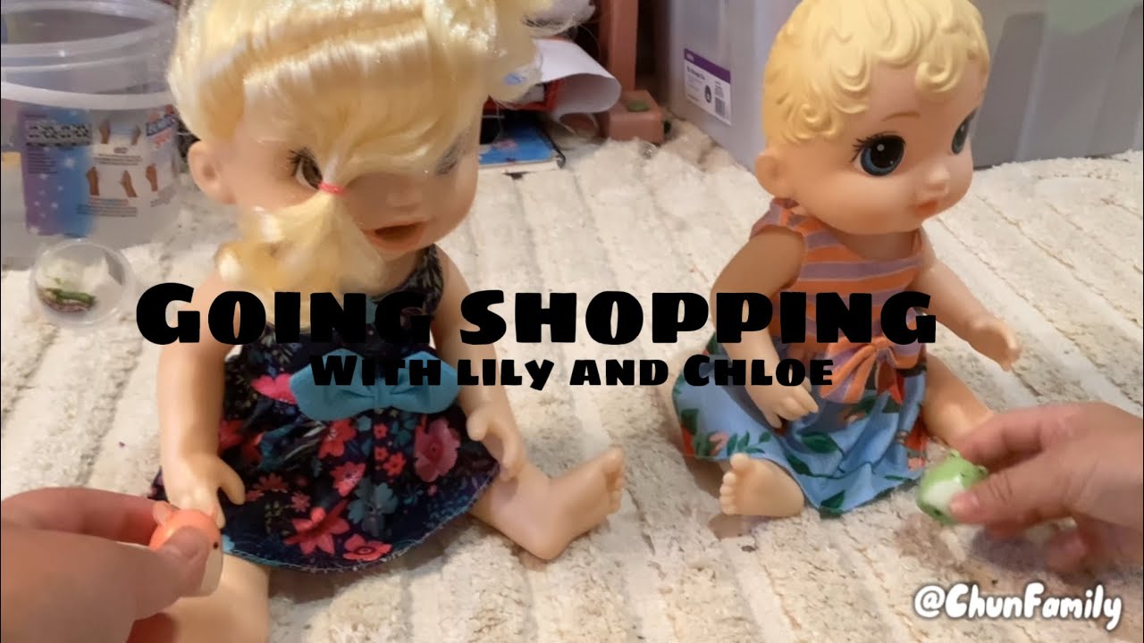 Going shopping with lily and chloe|Baby alive|chun family - YouTube