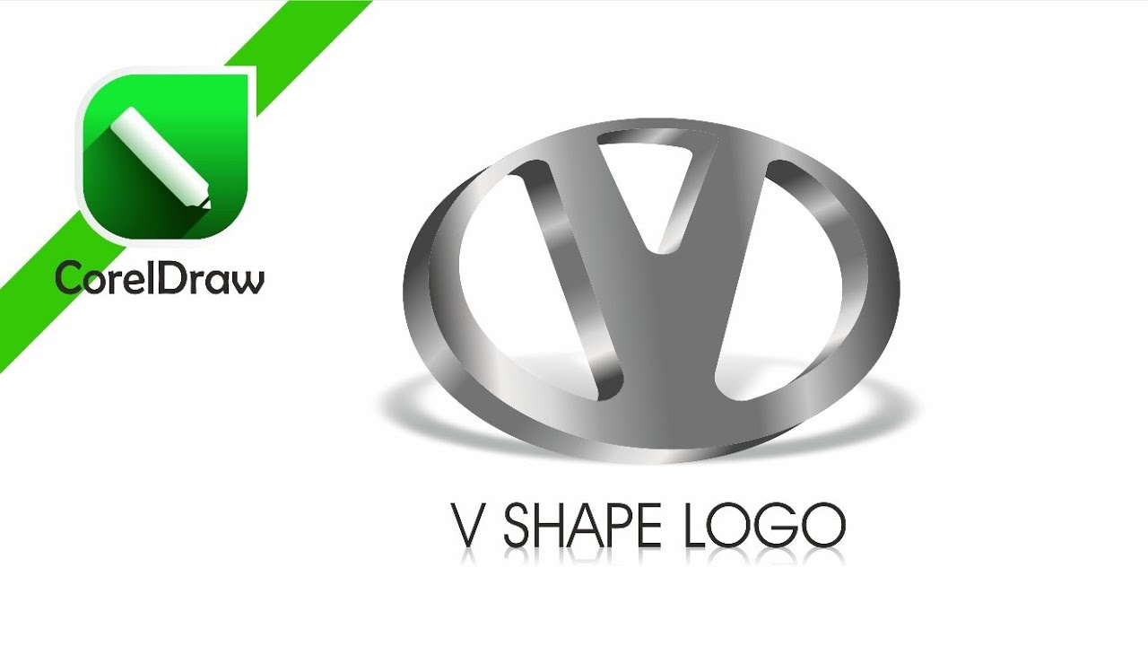V Shape Logo Design in Corel Draw | Easy Graphic Tips - YouTube