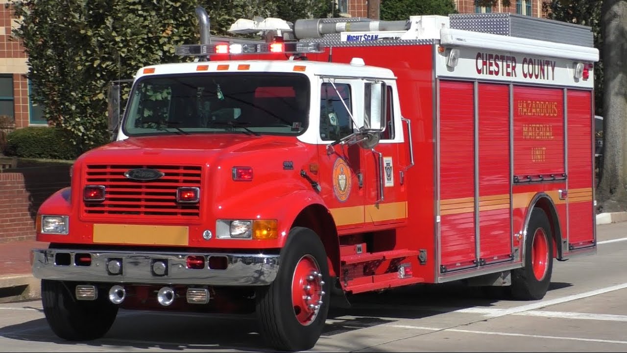 Chester County HAZMAT 15-2 & POD 15 Responding 10/19/19 - YouTube