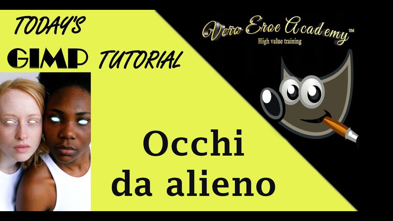 EFFETTO OCCHI DA ALIENO !!! GIMP ITA - YouTube
