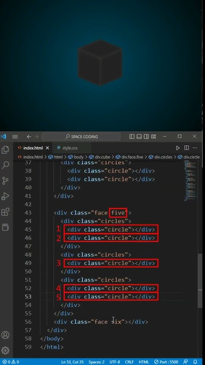 💯 Animated 3D Dice In Only HTML and CSS #respect #didyouknow #avatar #sigmarule #website #3d # ...