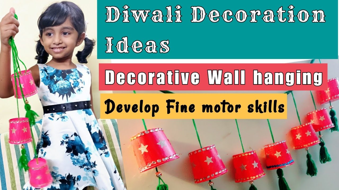 Diwali Decoration ideas / Diwali craft for kids/ DIY Decorative wall ...