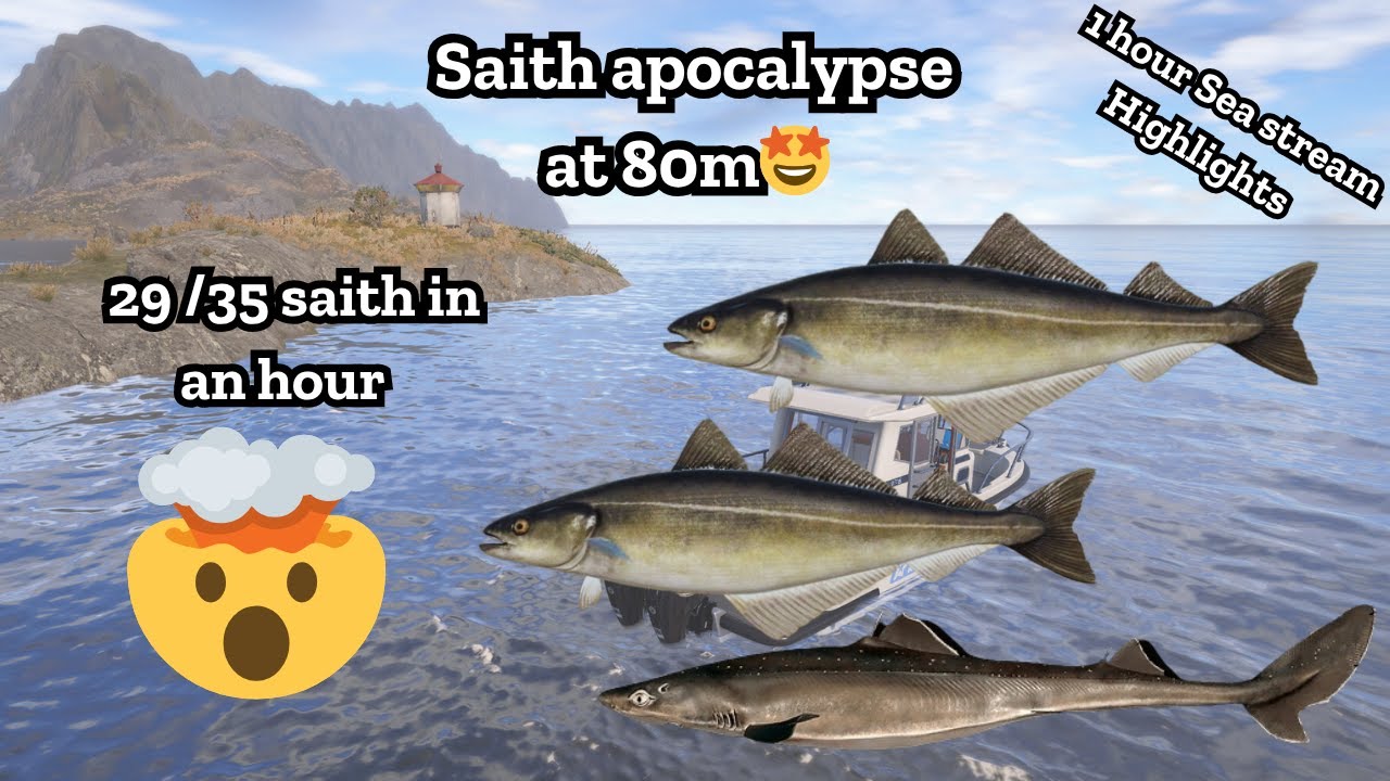 Saith apocalypse @80m Norwegian sea | Nanstein | Russian fishing 4 ...