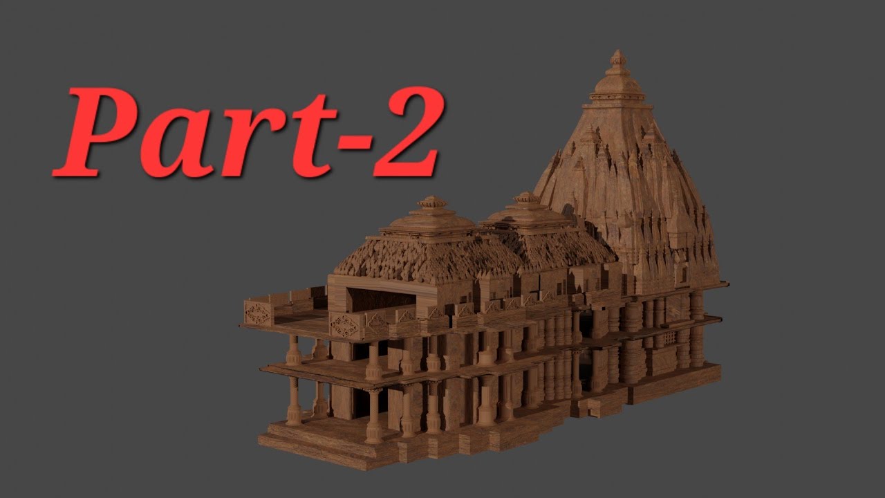 Part 2 Somnath Temple 3D Modelling #blender #3d #b3d #tutorial # ...