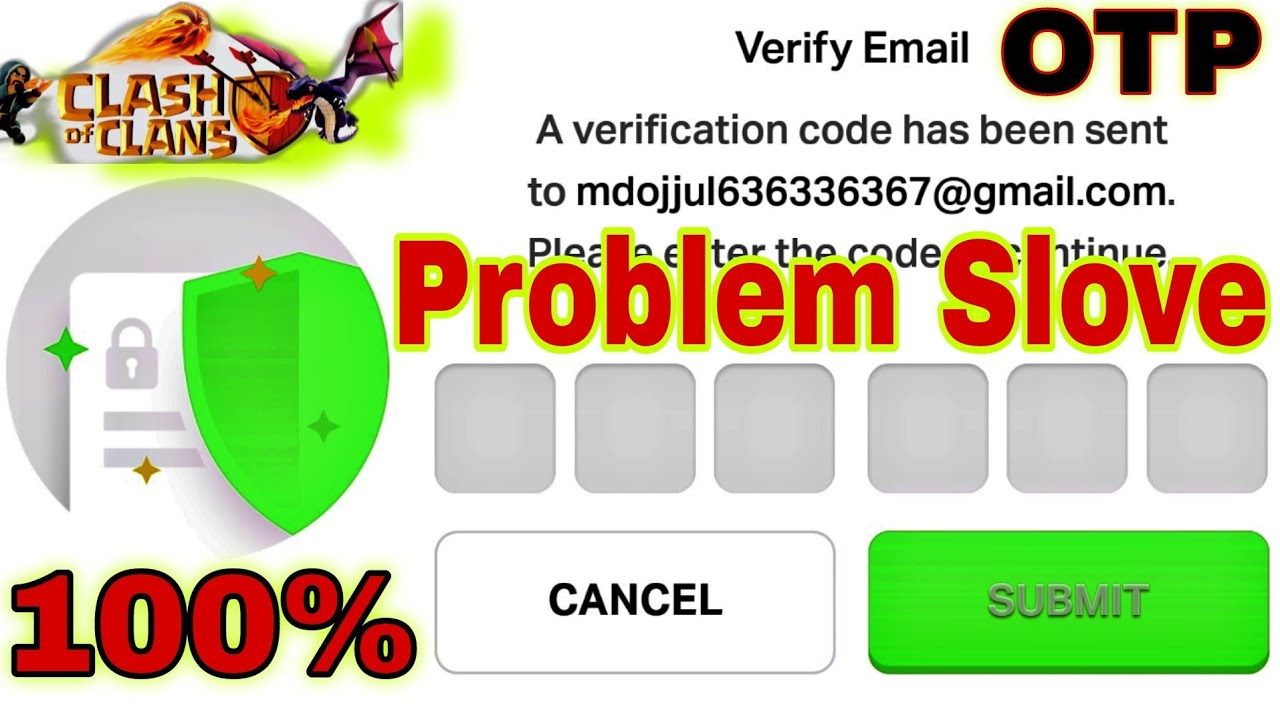 OTP সমাধান | COC Account Protection OTP Problem | Reasons For Not ...