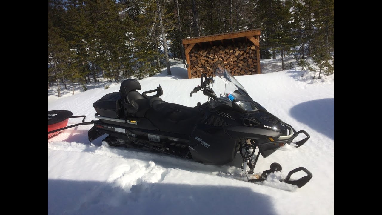 2021 skidoo trip to the OFF GRID CABIN in the Newfoundland wilderness ...