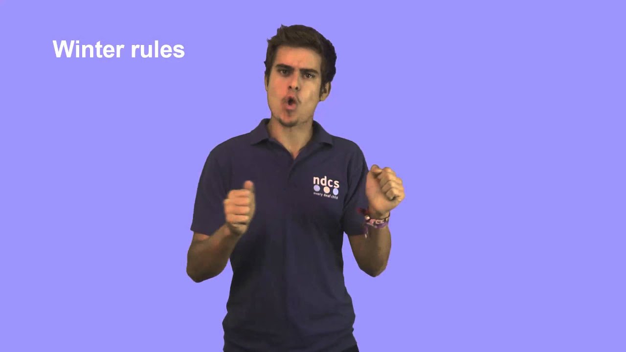 NDCS - BSL for Winter rules - YouTube