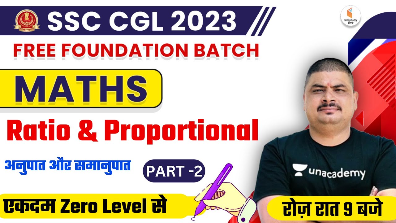 Ratio & Proportion (Part-2) | SSC CGL Maths Classes | Basic to Advance Level | by Dhasu Sir ...