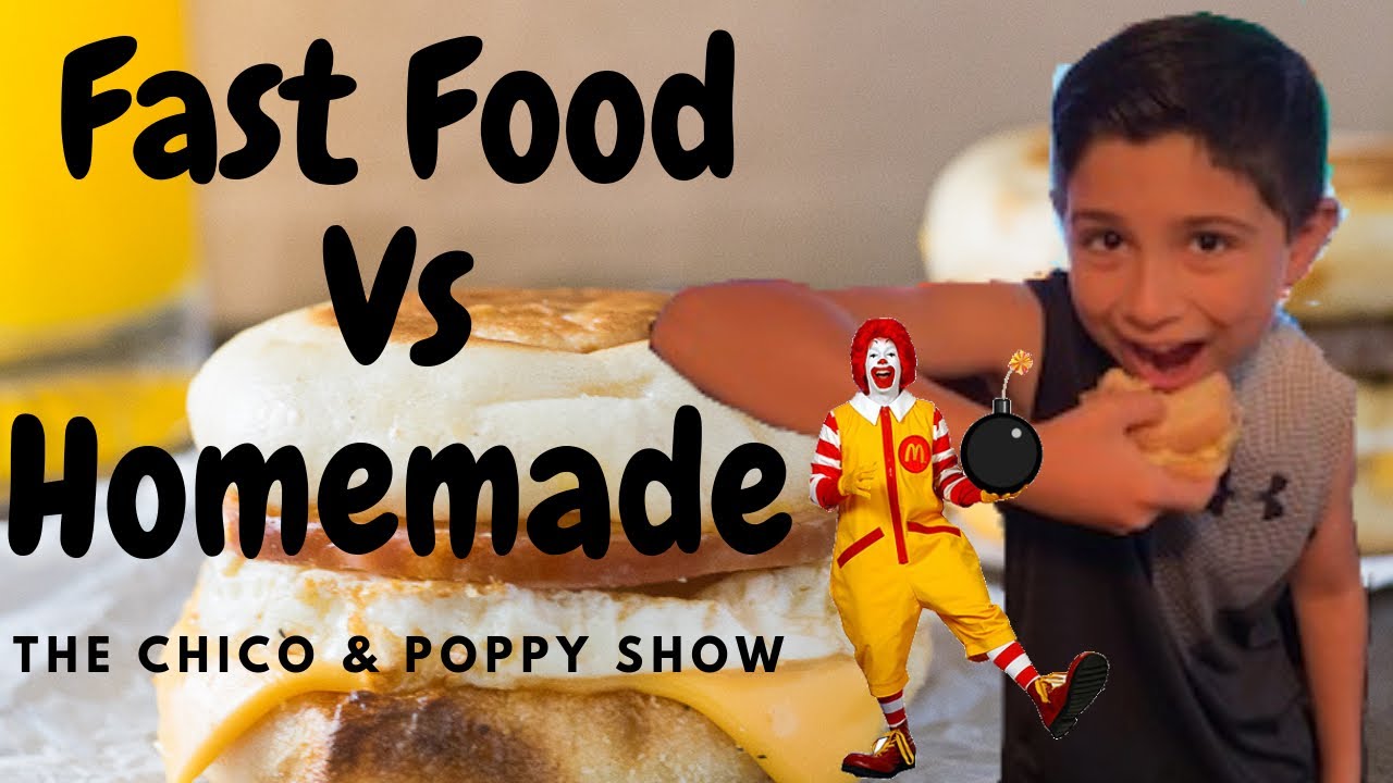 Fast Food Vs Homemade..Egg McMuffin Challenge..!!! - YouTube