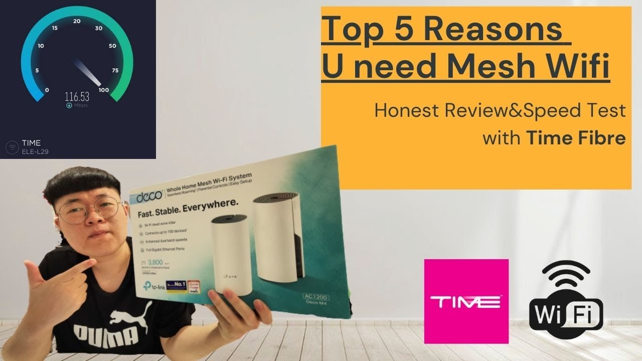 Mesh Wifi ? Review&Speed Test with Time Fibre! Top 5 reasons u need Tp ...