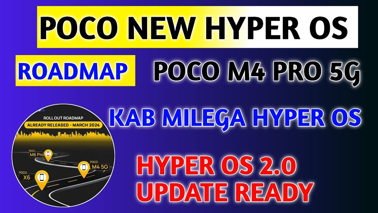 Poco hyper OS new roadmap poco M4 pro 5G hyper OS update kab milega ...
