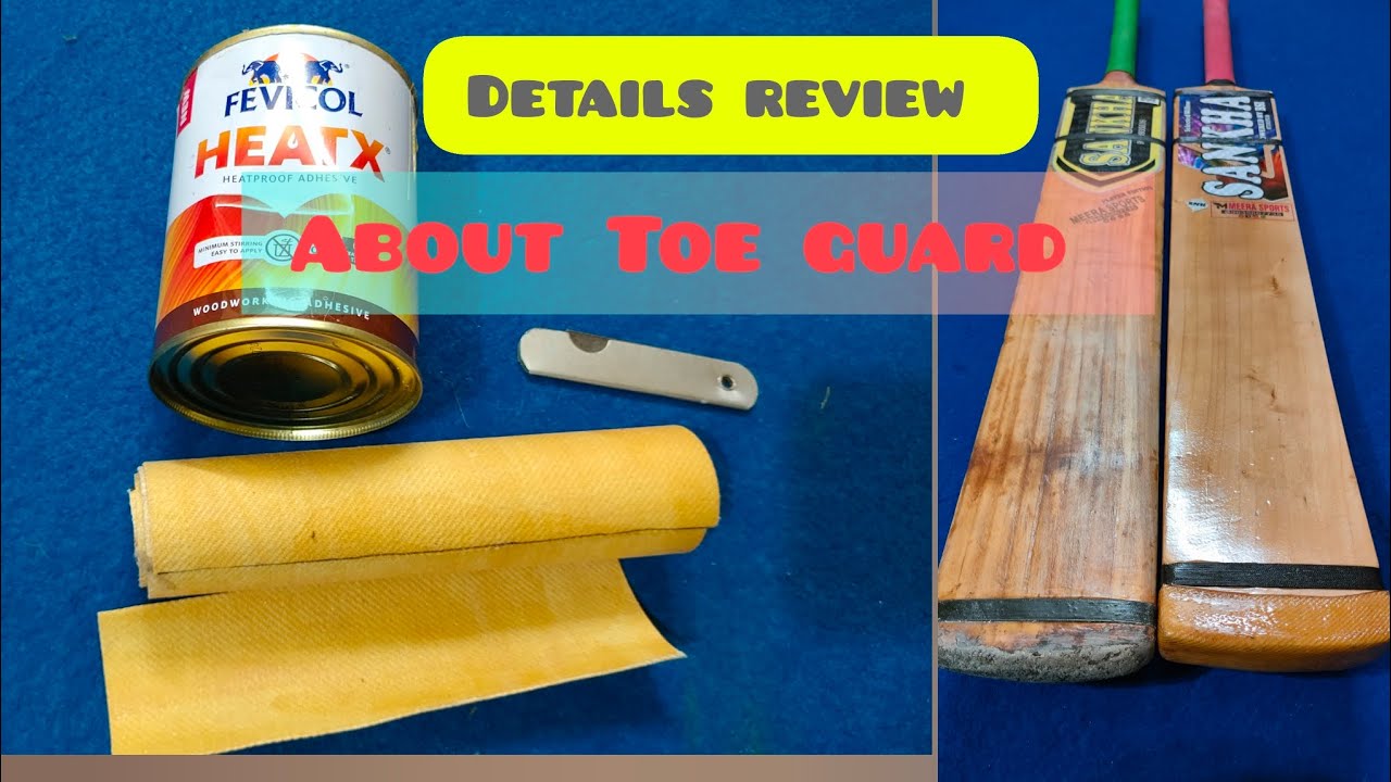 Toe guard ki important / Toe guard banane ka saman /how to make bat toe ...