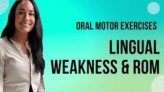 Oral Motor Exercises for Lingual Weakness u0026 ↓ ROM |... | Doovi