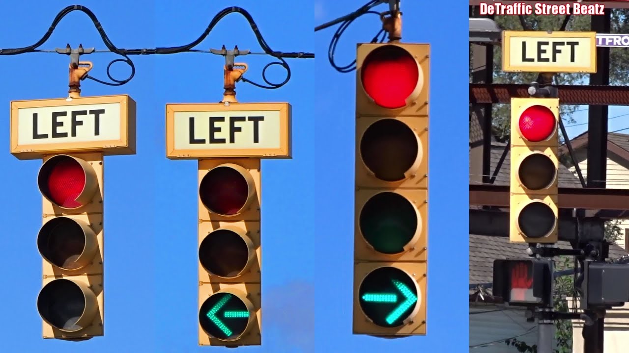 Left & Right Turn Arrow Traffic Lights | Livernois & I-94 Service Dr ...