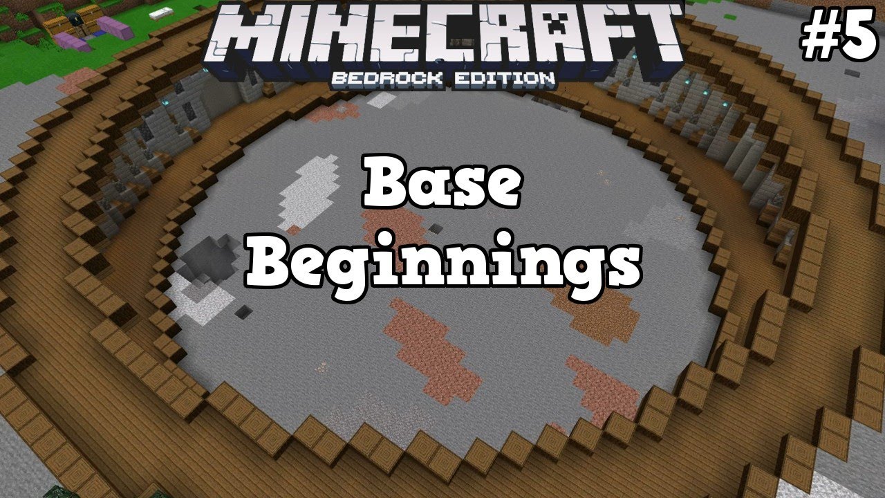 Starting The Mega Base - Minecraft Let's Play #5 (Collecting One Stack ...