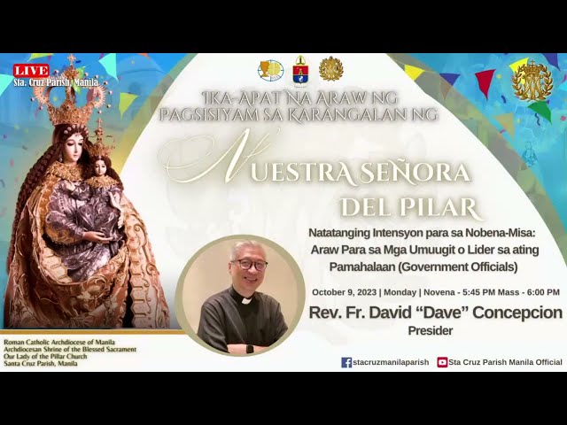 (4th Day) Novena mass in Honor of Nuestra Señora del Pilar with Fr ...