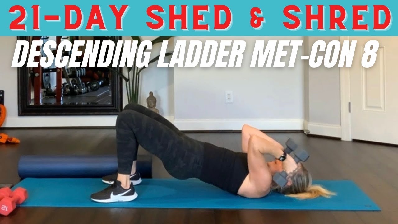 Strength HIIT E102 Descending Ladder 10-7-4-1 Supersets @FitByKellie ...