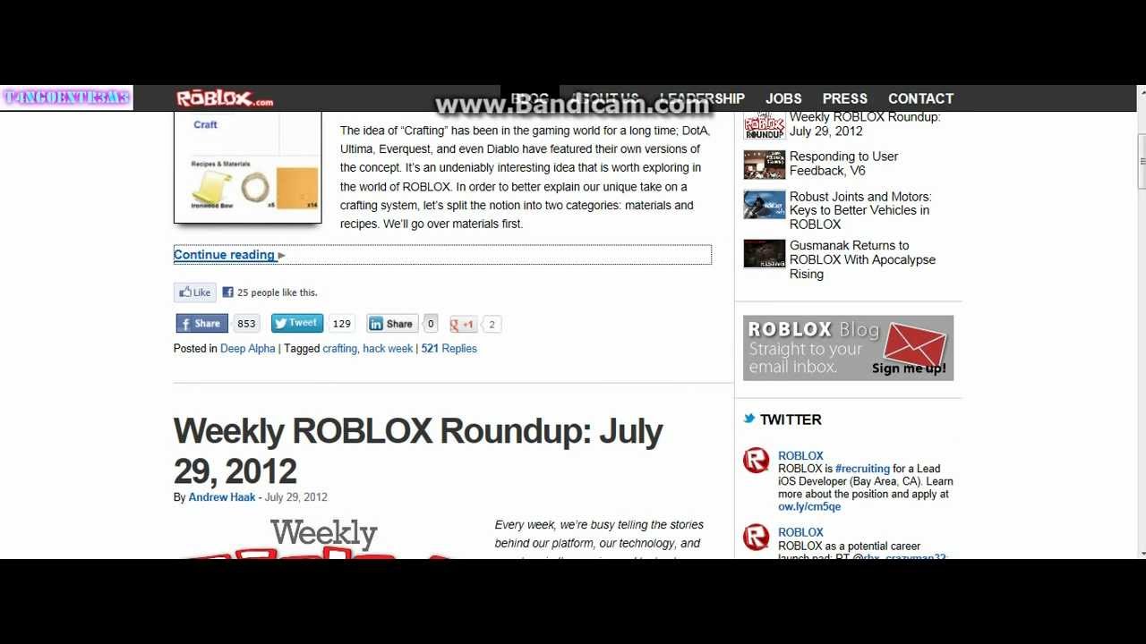 Roblox New Crafting System - YouTube