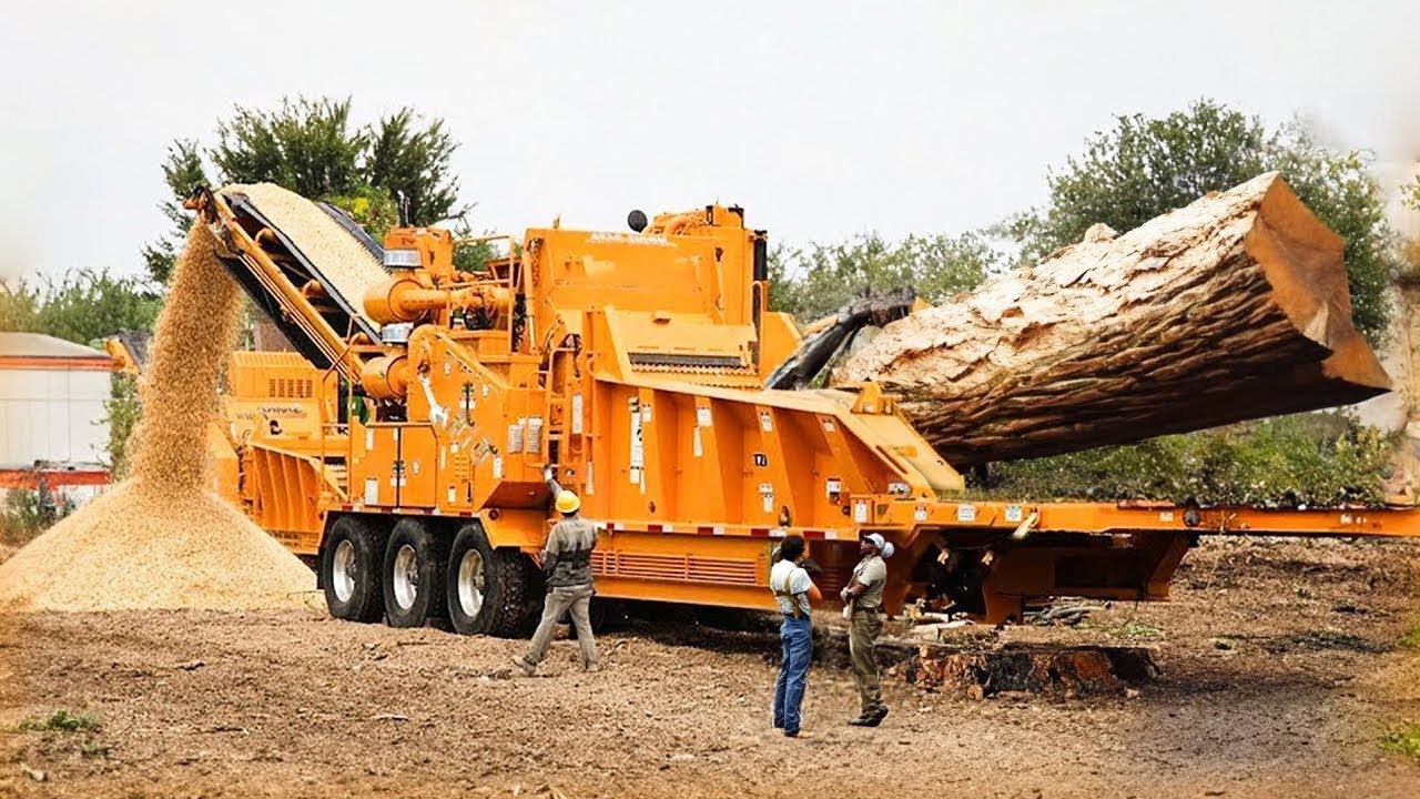 Amazing Powerful Wood Chipper Machines Working, Incredible Tree Shredder Machines & Woodworking ...