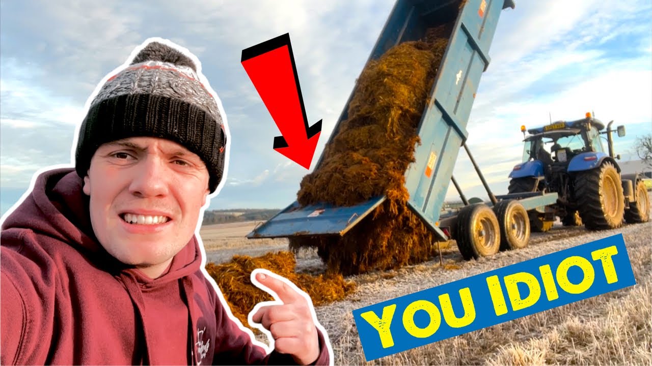 I Was A Bad Farmer Today | Broken Trailer Door | Sledge Hammer Required ...