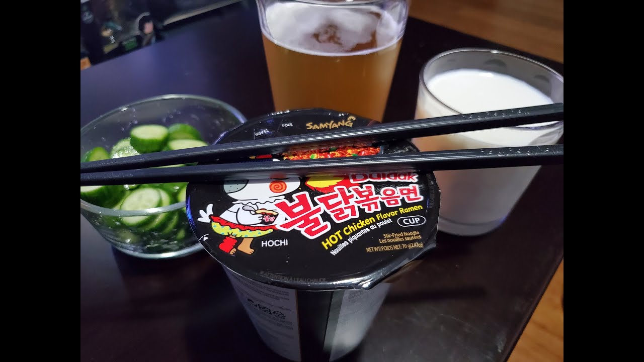 Fire Chicken Noodle Challenge - YouTube