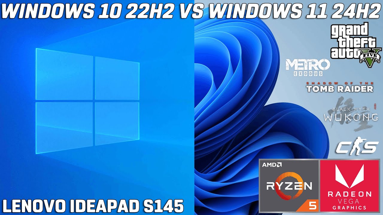 Windows 10 22H2 vs Windows 11 24H2 on a Ryzen 5 3500U Laptop - Test in ...