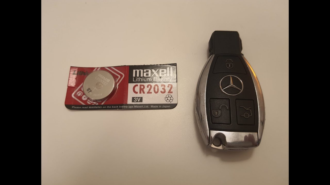 平治車匙遙控器電池更換 Mercedes Benz GLA Keyless Remote Battery Replacement - YouTube