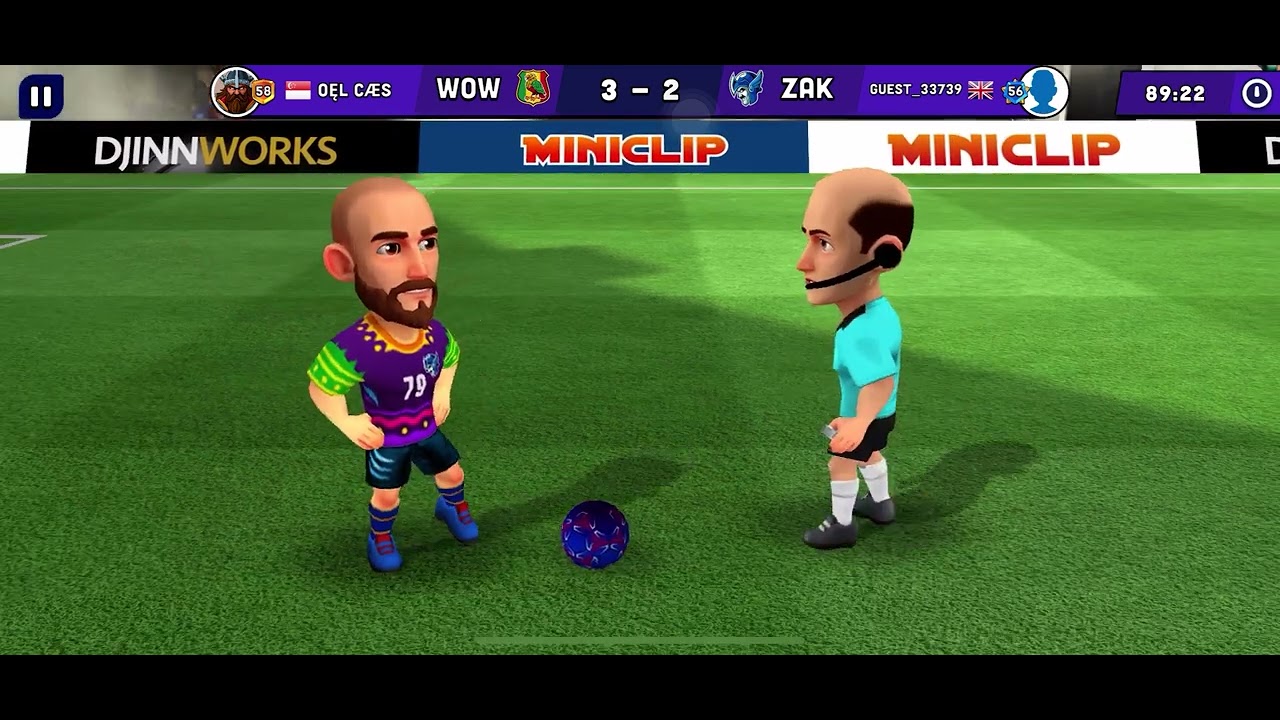 Mini Football Gameplay: Level 58 VS Level 56 - Passing highlights # ...