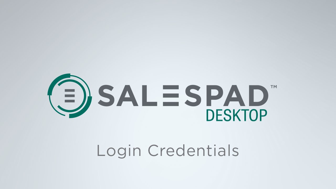 Login Credentials | SalesPad Desktop - YouTube