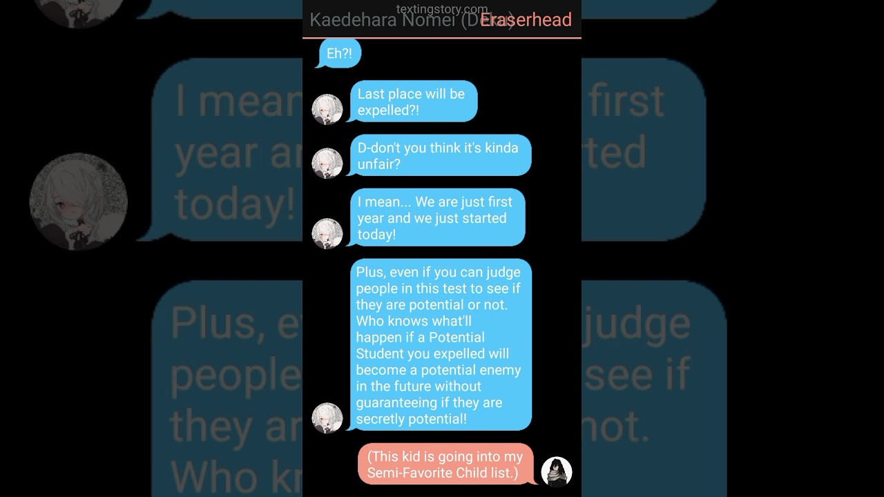 Afo Little Sister Fem Deku Au Texting Story Part 3 First Day Of Ua And The Suspension