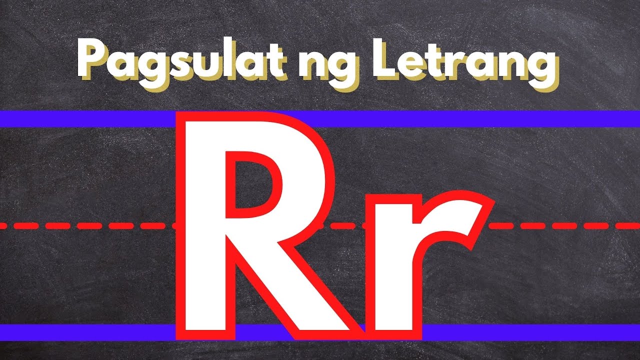 PAGSULAT NG LETRANG Rr | Kinderific TV - YouTube