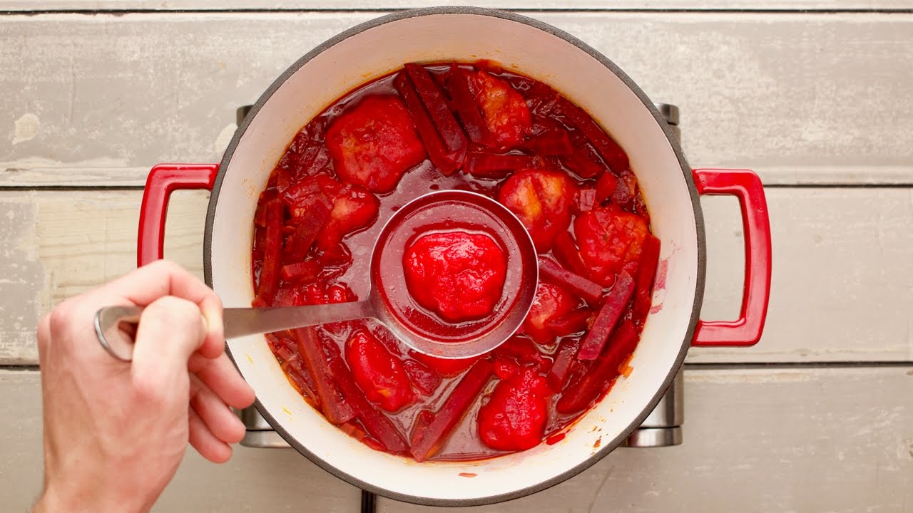 Red Kubbeh Soup (Kubbeh Selek) - Jewish Iraqi Recipe - YouTube