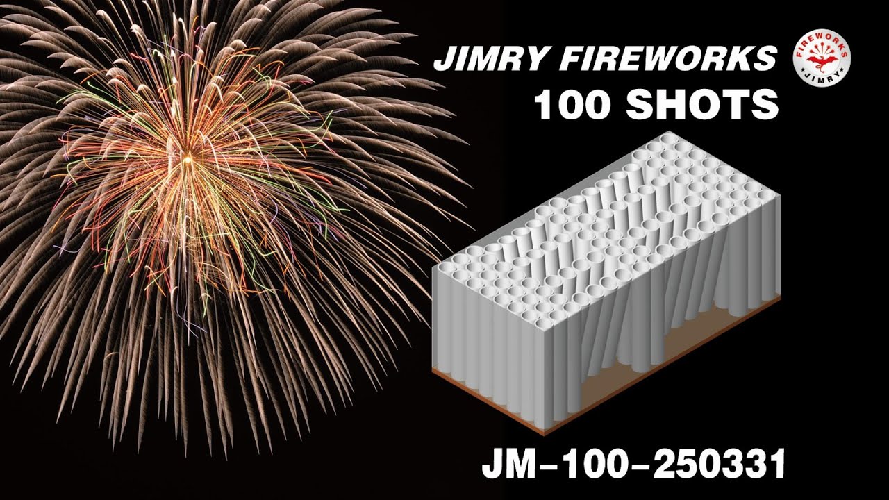 Jimry Fireworks |JM-100-250331| 100Shots | 30MM | Mix-Shape - YouTube