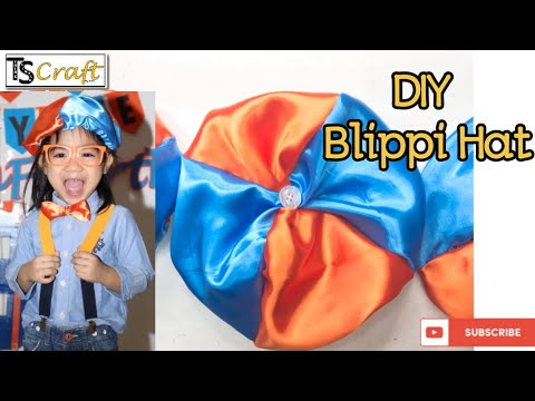 DIY BLIPPI HAT || Blippi Theme Birthday Preparation - YouTube