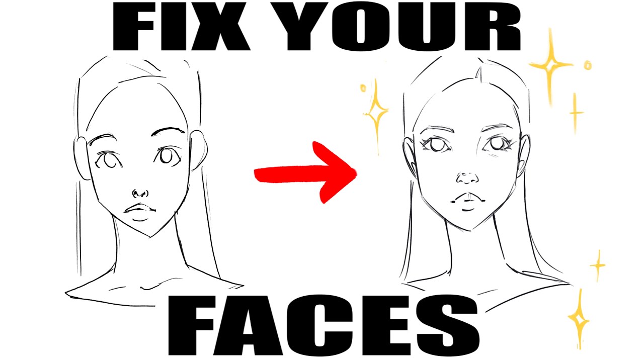 HOW TO FIX DRAWING FACES - Tips + tools to fix mistakes - YouTube