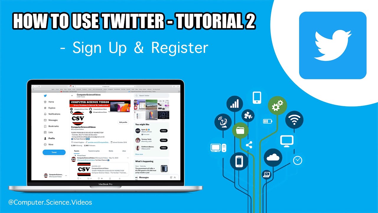 How to USE Twitter on a Computer - Sign Up & Register an Account ...