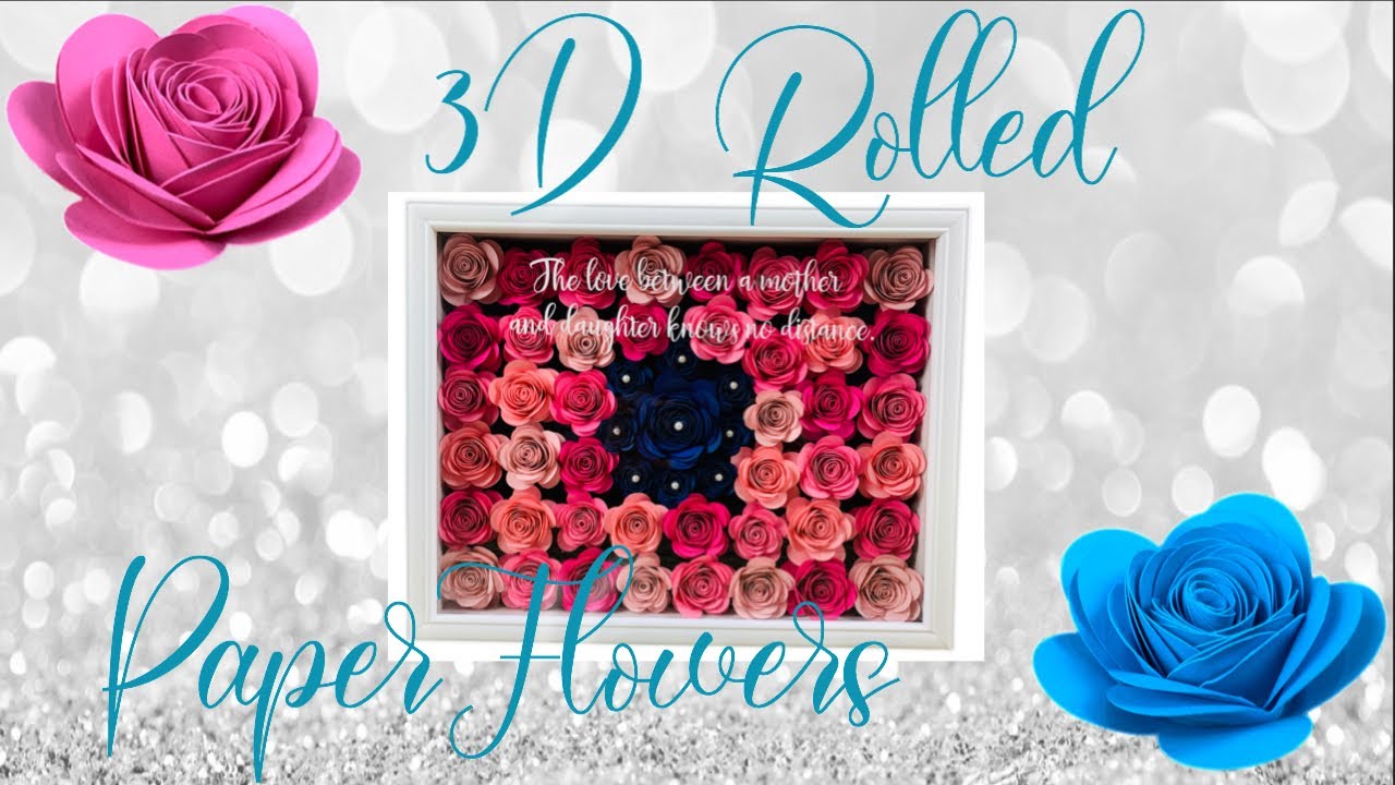 Rolled Paper Flower Shadow Box | Best Flower Site