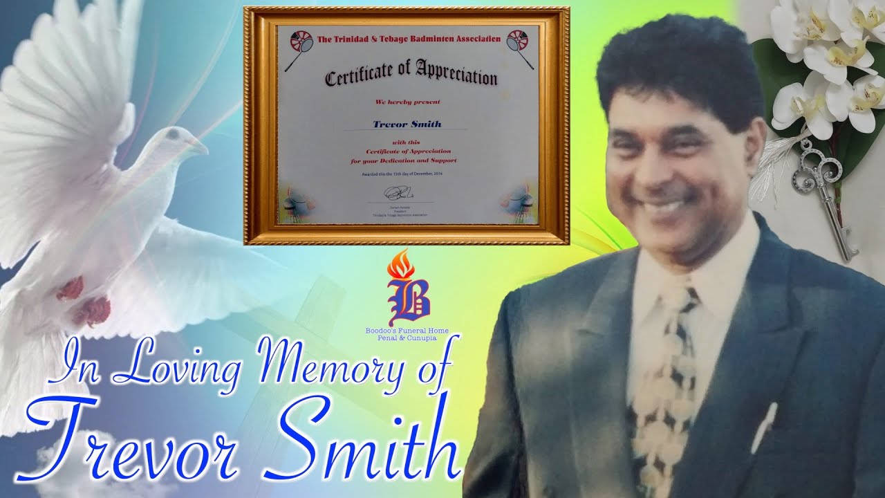 Trevor Smith Funeral Service - YouTube