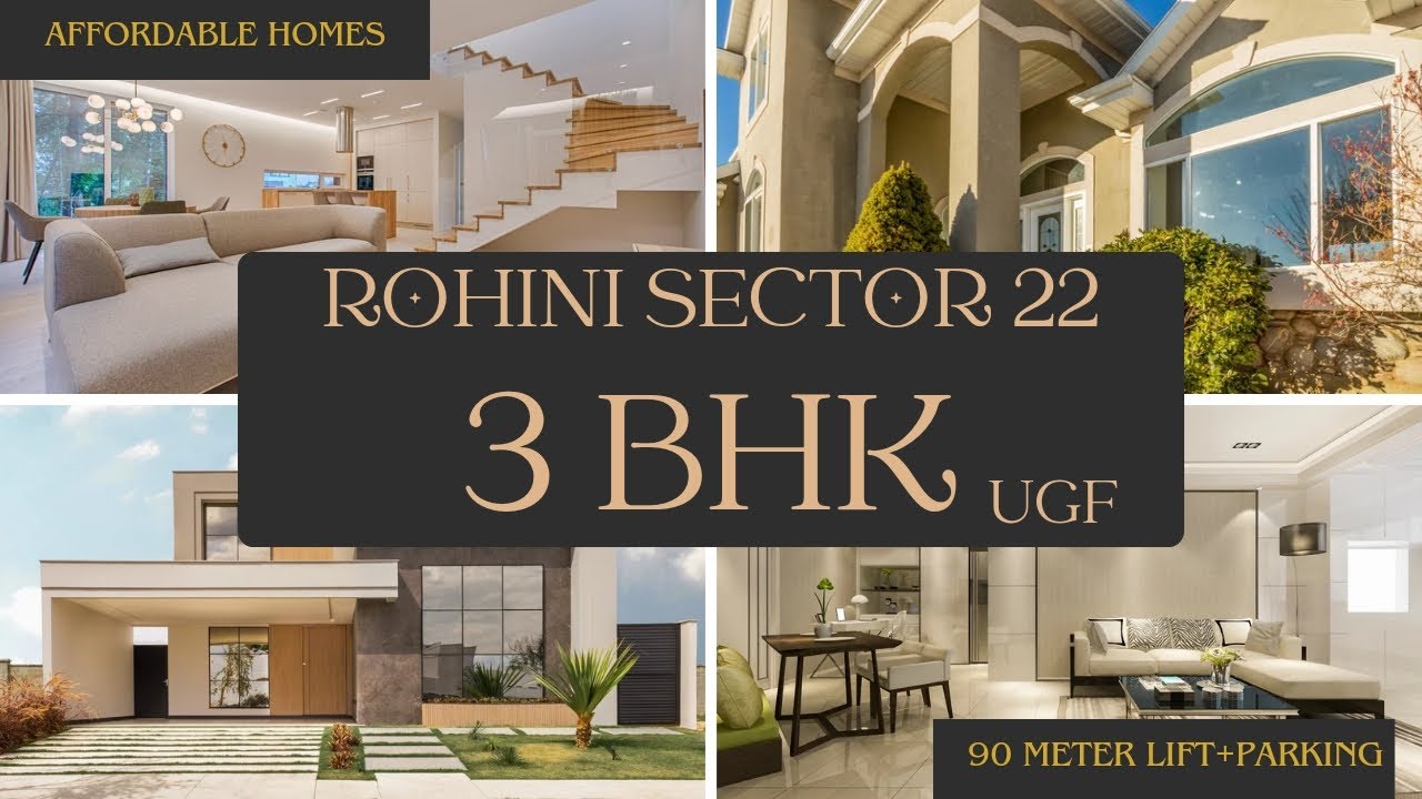 3 BHK Builder floor in Rohini sector 22. Lift parking available. UGF ...