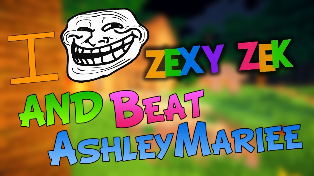 I TROLLED ZEXY ZEK and WON AGAINST ASHLEY MARIEE Minecraft Showdown w ...