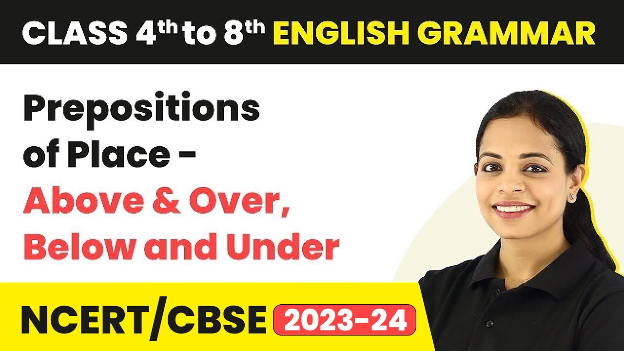 Prepositions of Place - Prepositions (Above & Over, Below & Under ...