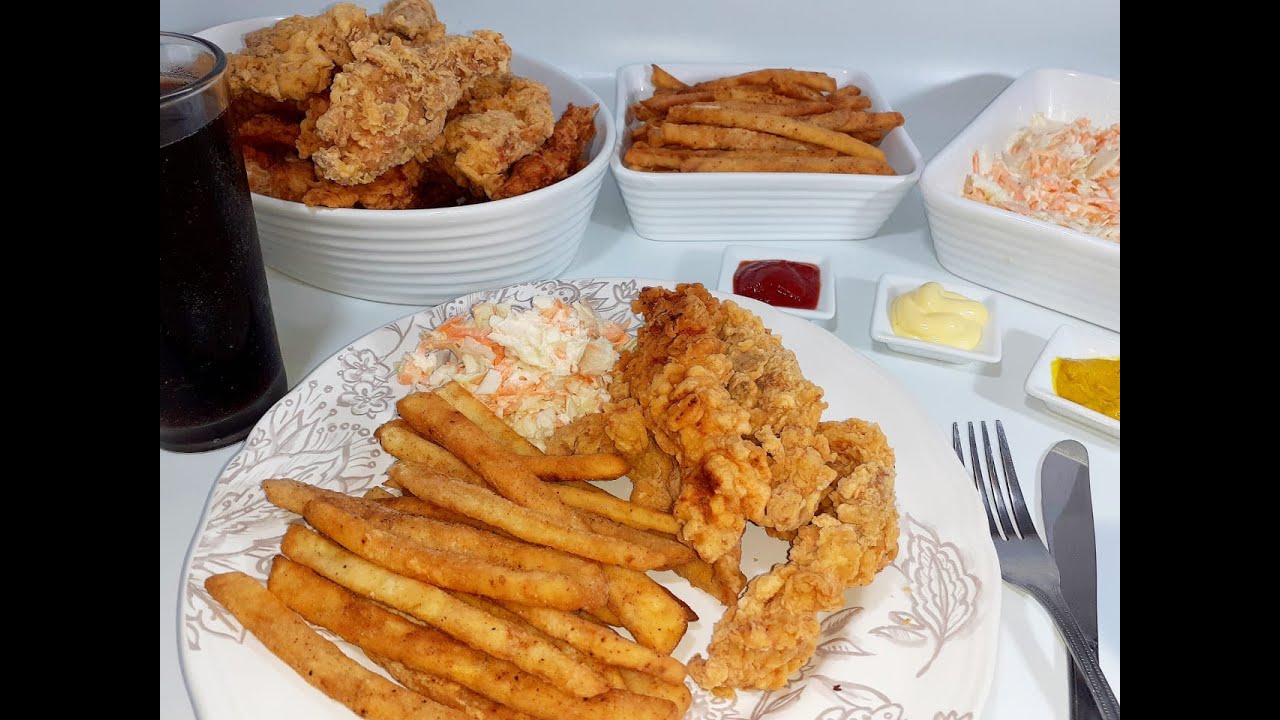 KFC hecho en casa| chicken tenders, ensalada y unas espectaculares ...