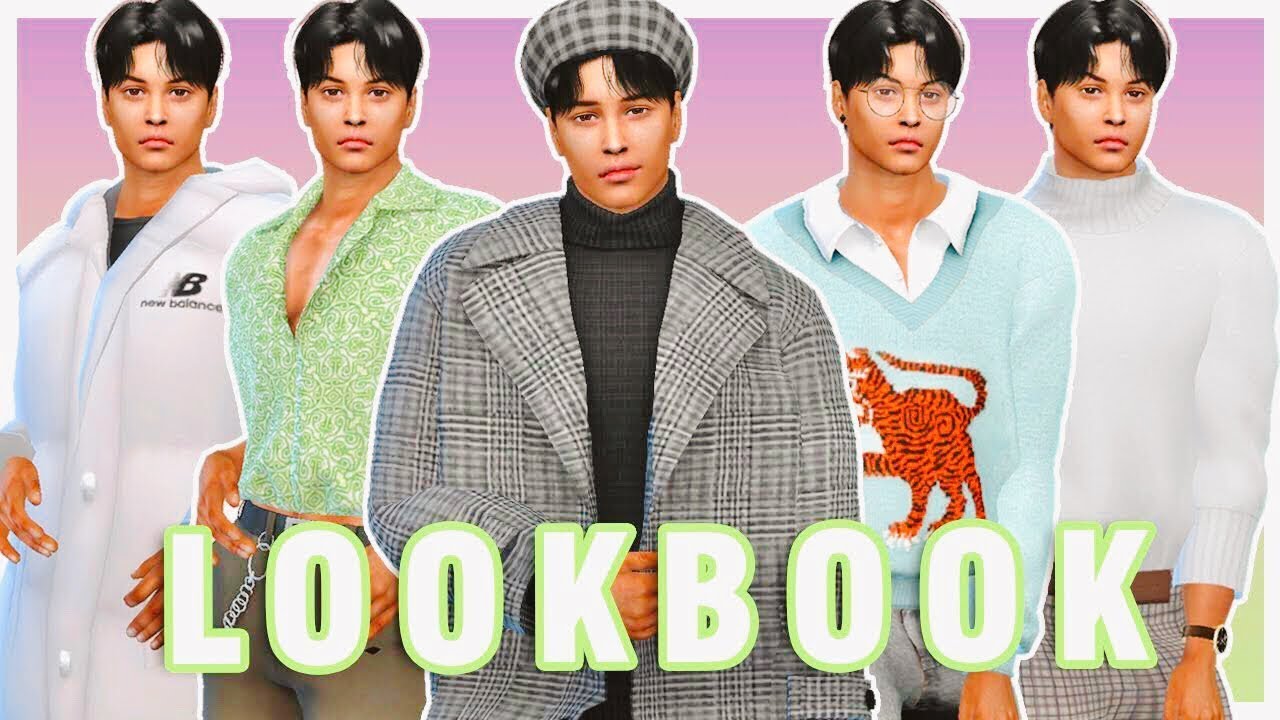 Male CC Folder 👾 Sims 4: MALE LOOKBOOK + CC List // Male CC Haul MODS ...