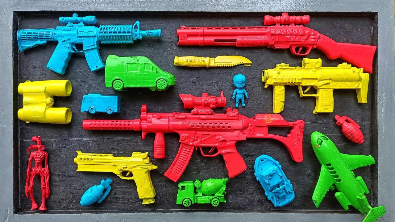 Cleans Shotgun, Ak 47,Glock Pistol, Sniper Rifle, Bubblegun, Pistol ...