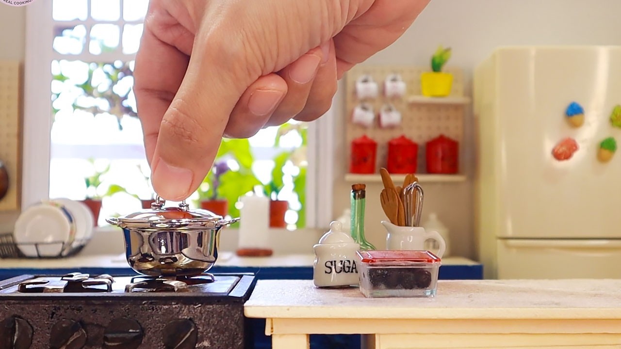 COFFEE BLUEBERRY JAM [MINI REAL FOOD COOKING] MINIATURE COOKING ...